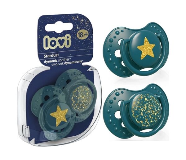 LOVI SILICONE DYNAMIC VARALICA 18m+ (2kom) - STARDUST GREEN