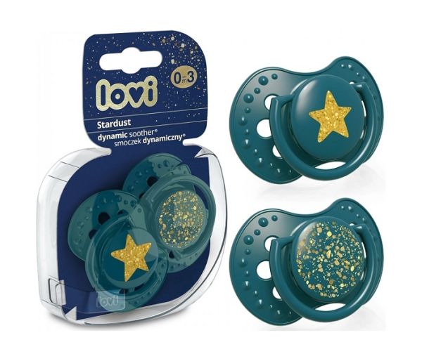 LOVI SILICONE DYNAMIC VARALICA 0-3m (2kom) - STARDUST GREEN