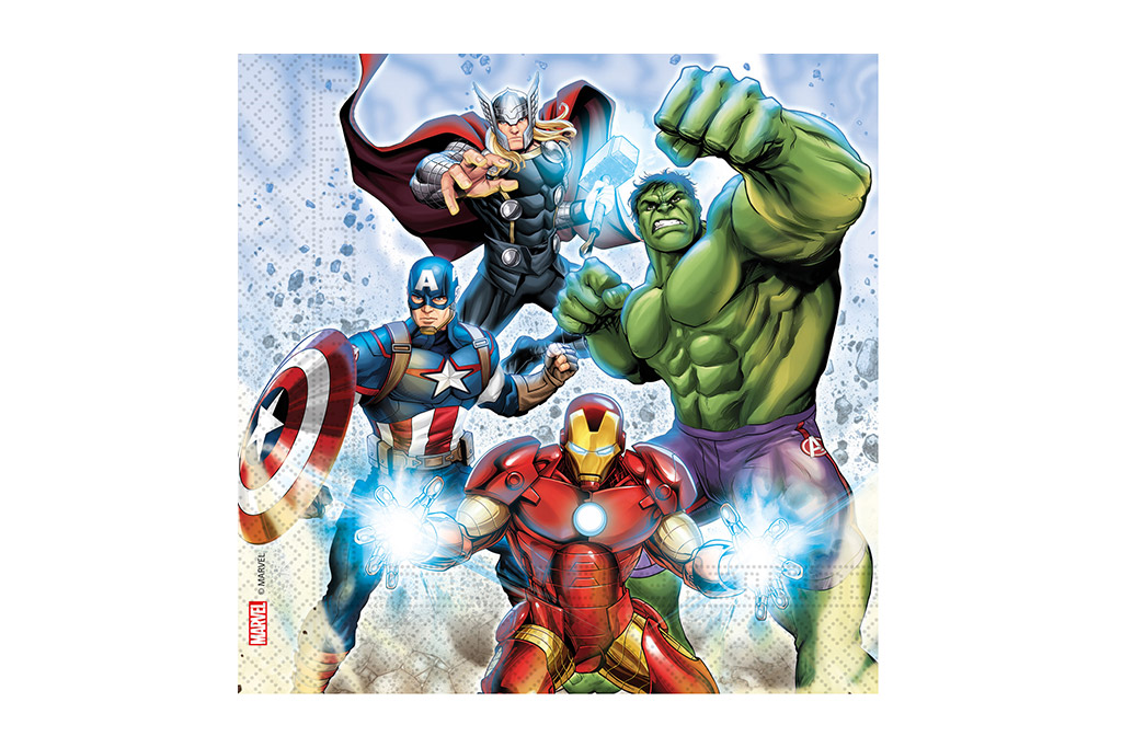 Salvete Avengers 33cm – 20 kom