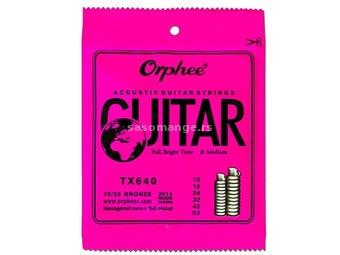 Orphee TX640 žice za akustičnu gitaru 012-053
