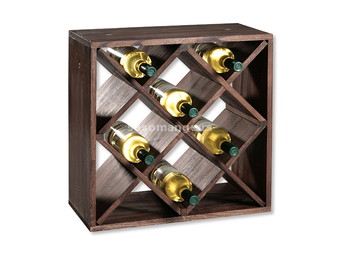 Polica za vino 50x50x25cm bor Kesper KSP69244