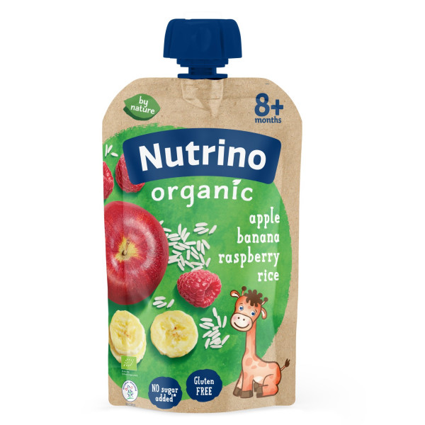 Nutrino Organic jab, ban, malina i pirinač 100g