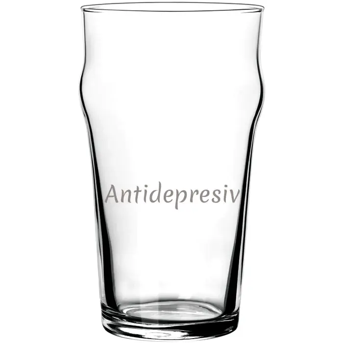 HAPPY PUMPKIN Čaša za pivo "Antidepresiv"