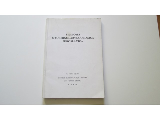 Symposia otorhinolaringologica Iugoslavica