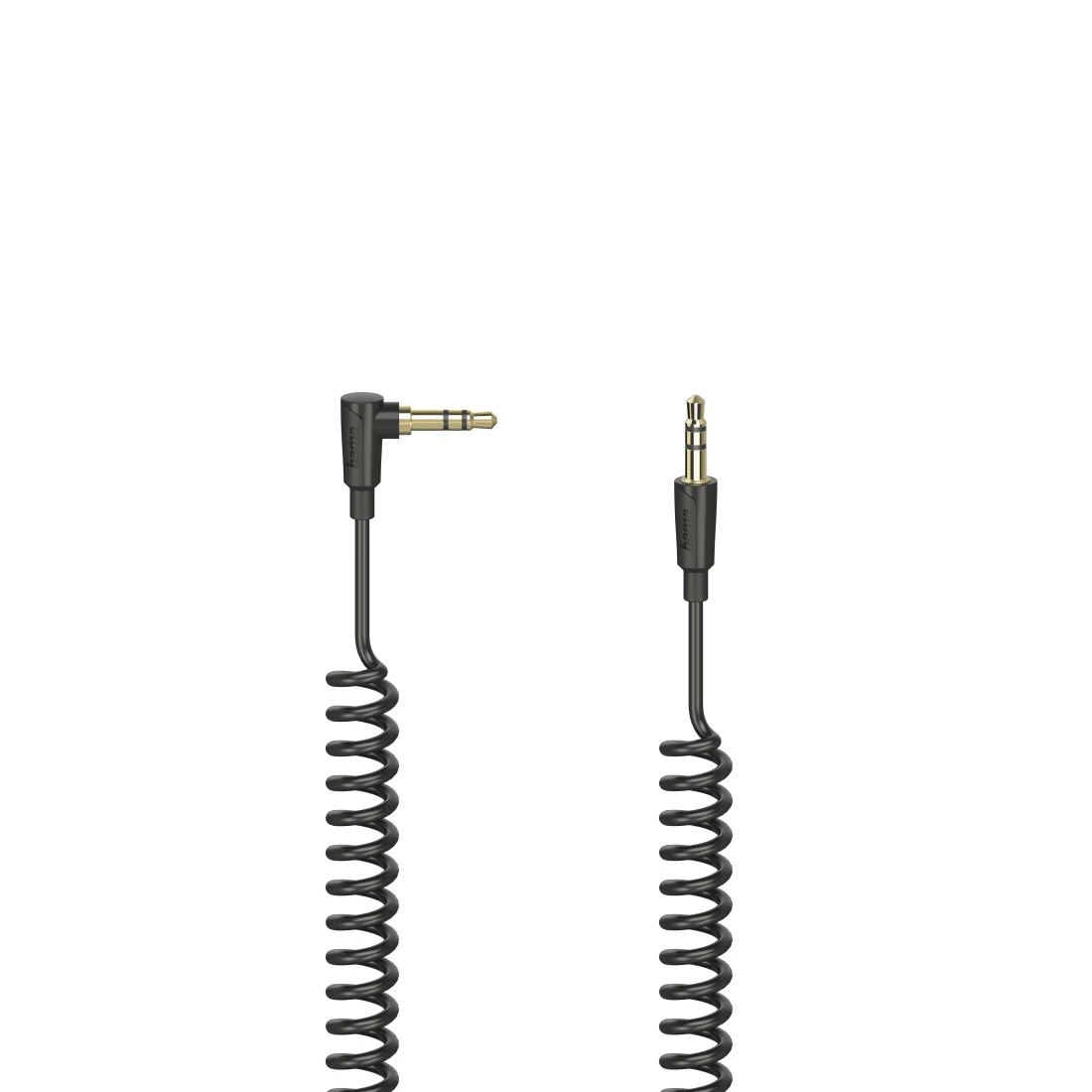 Hama Flexi crni spiralni kabl 3.5 (muški) na 3.5mm (muški) 0.75mm