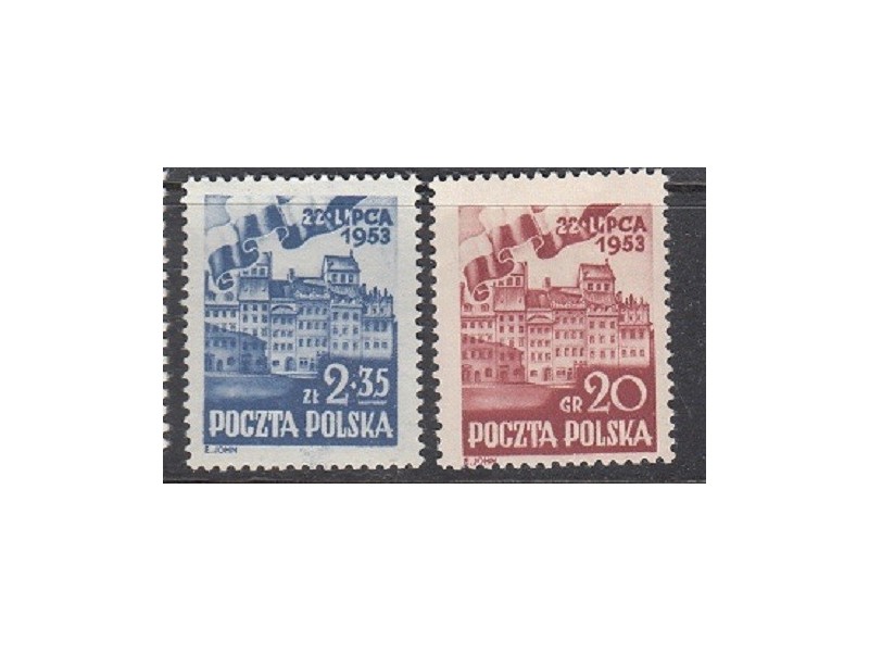 (rad324) poljska cista serija 1953 god