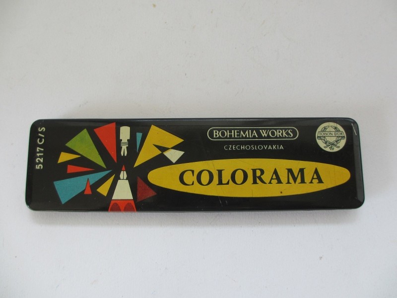 Colorama Bohemia Works metalna kutija za olovke ČSSR