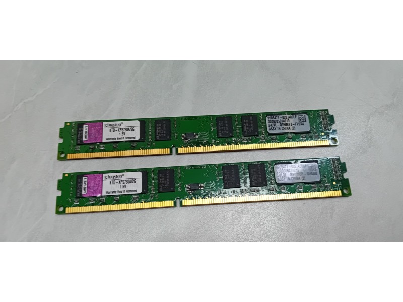 2x2gb ddr3 1066mhz kingston ispravne