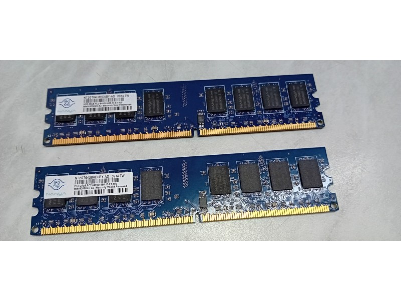 2x2gb ddr2 nanya 800mhz ispravne