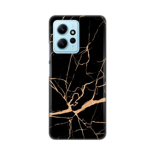 Silikonska futrola - maska print za Xiaomi Redmi Note 12 4G (EU) All Black