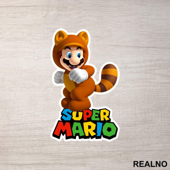 RAKUN - SUPER MARIO - NALEPNICA