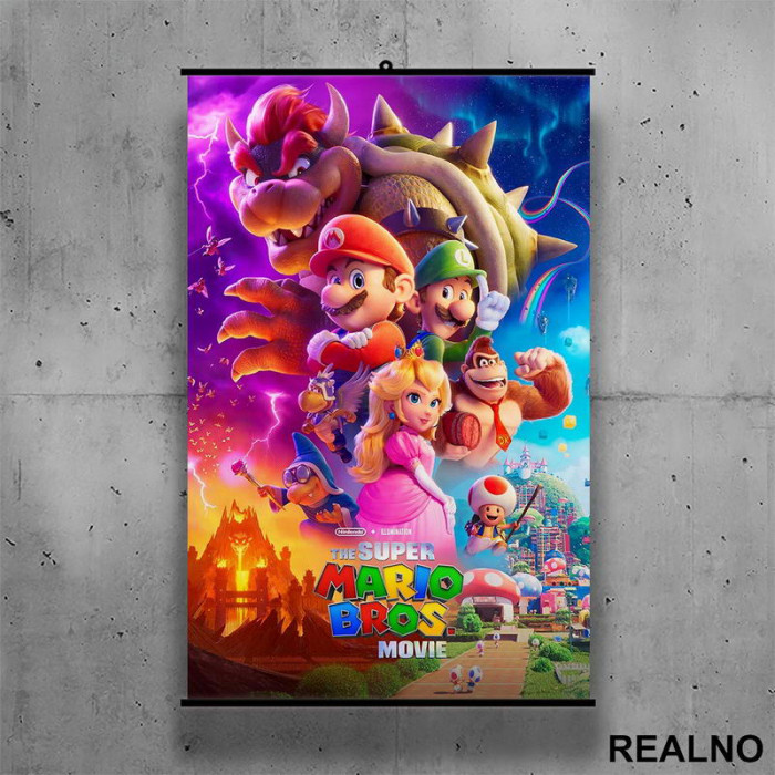 SVI - SUPER MARIO - POSTER SA NOSAČEM