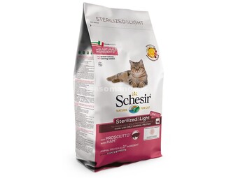 Schesir dry hrana za mačke sterilisane i sklone gojenju - šunka 10kg