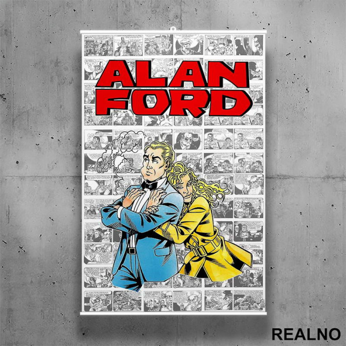 BESAN ZAGRLJAJ - ALAN FORD - POSTER SA NOSAČEM