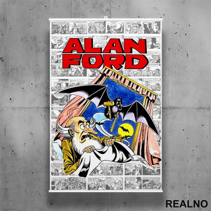 BROJ JEDAN I VAMPIR - ALAN FORD - POSTER SA NOSAČEM