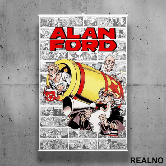 TOP - ALAN FORD - POSTER SA NOSAČEM