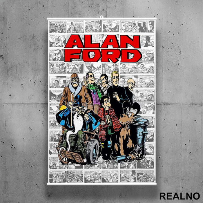 WHOLE CREW - ALAN FORD - POSTER SA NOSAČEM