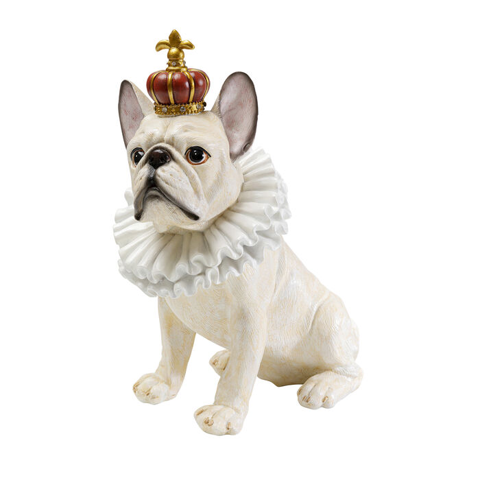 Deco Figurine King Dog White 33cm