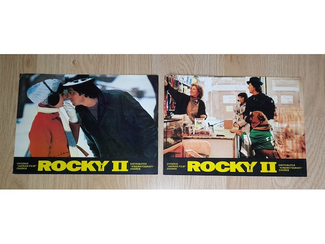Rocky II, Jadran film Zagreb, 2 plakata 23x17cm