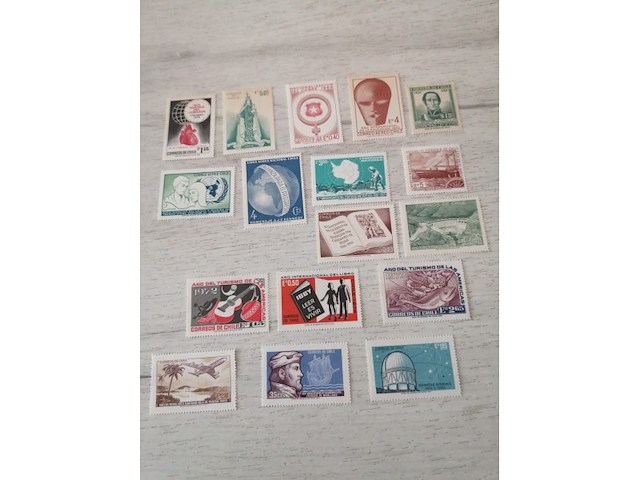 Poštanske marke - Čile 17 komada