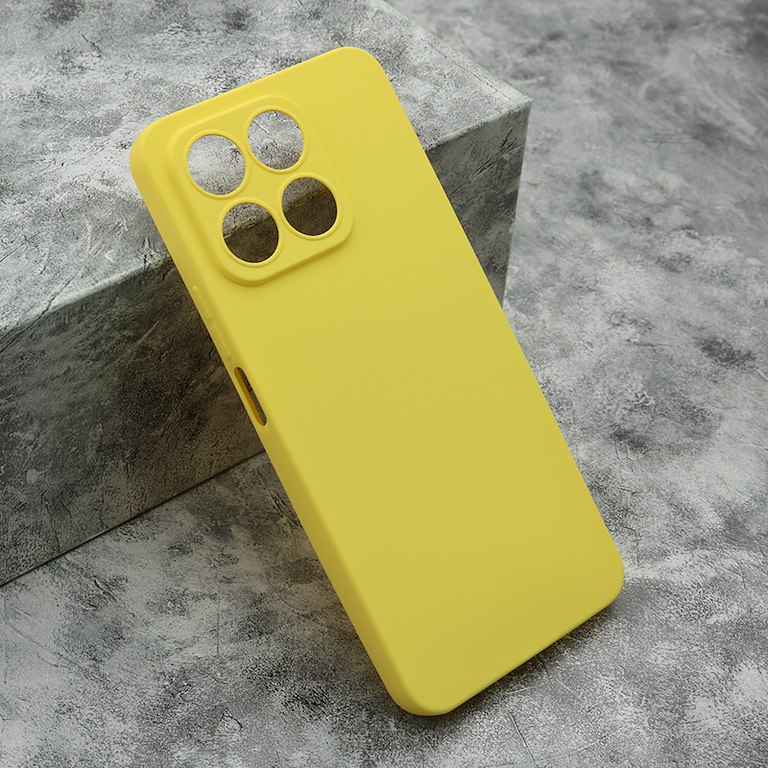 Honor X8a silikonska futrola Gentle Color (Yellow)