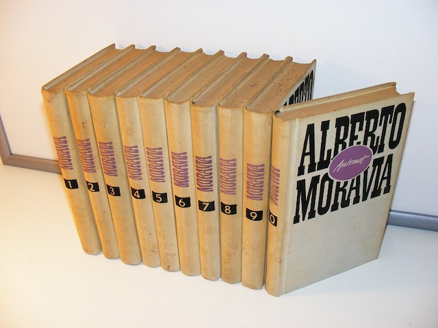 Alberto Moravia Odabrana djela 1-10,komplet