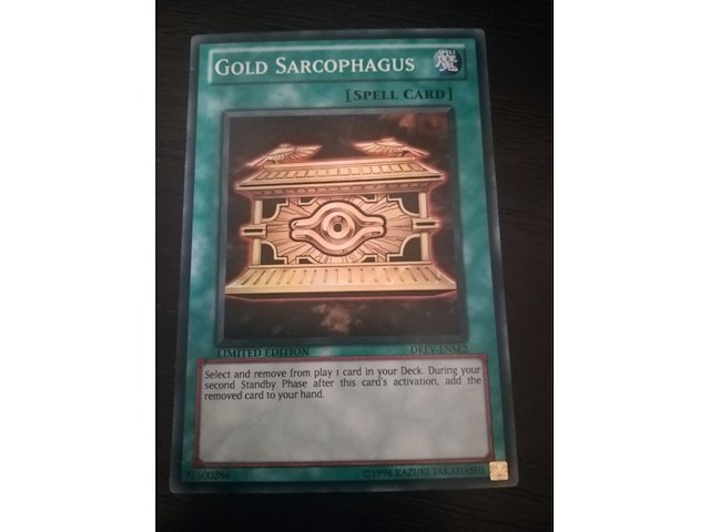 Yu-GI-OH!- Gold Sarcophagus (Super rare)