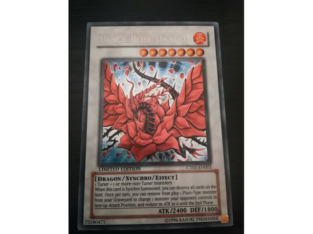 Yu-GI-OH!- Black Rose Dragon (Secret rare)