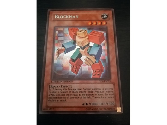 Yu-GI-OH!- Blockman (Secret rare)