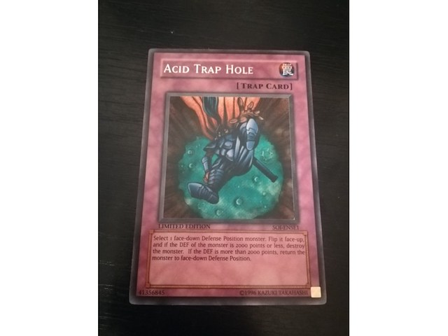 Yu-GI-OH!- Acid Trap Hole (Secret rare)