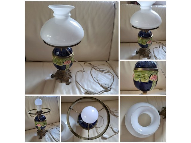 Majolika lampa, antik- original