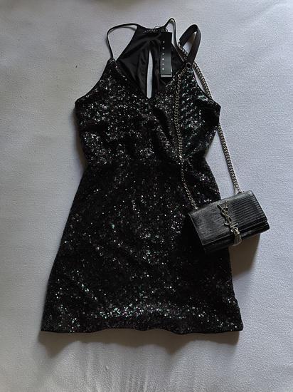 Šljokičava Sisley haljina NOVA S