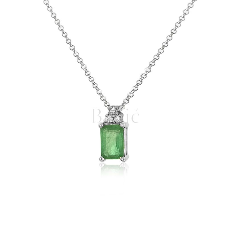 Ogrlica Smaragd – Emerald Cut – OGK24