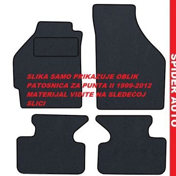 Tepih patosnice Fiat Punto 1999-2013 sa 5 vrata