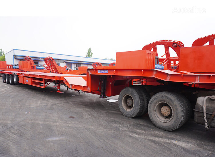 Nova Titan 4 Axle Extendable Flat Trailer for Sale Price-F prikolica za građevinske strojeve