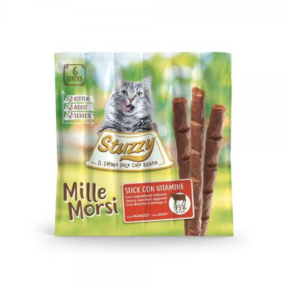 Stuzzy Millemorsi Cat Sticks - Šunka 10x5g