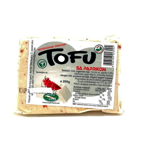 Tofu sa paprikom - proizvod na bazi soje 200g Soya Food