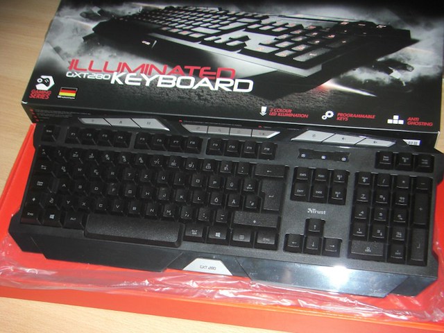 Trust Led illuminated Gaming Keyboard GXT 280