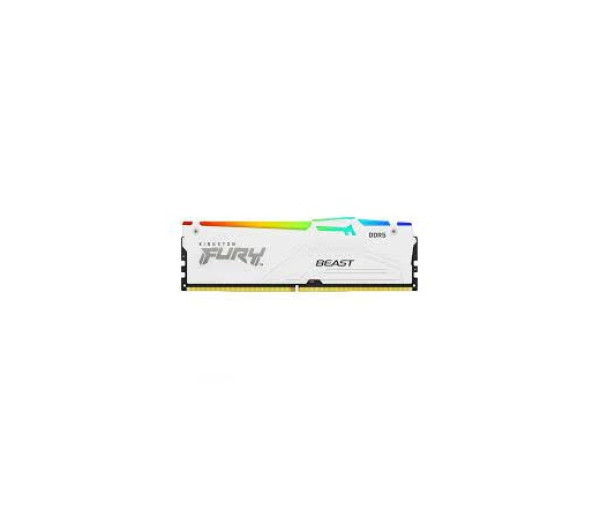 KINGSTON Fury Beast RGB DDR5 5600MHz CL40 32GB Kit2 Intel XMP White