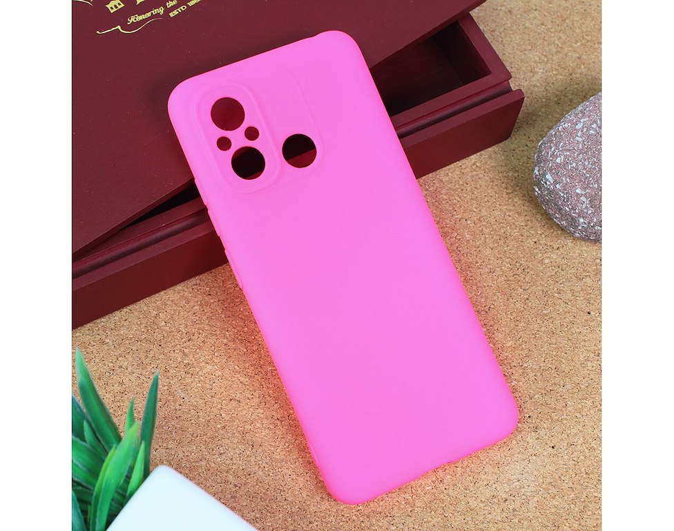 Silikonska futrola Teracell Giulietta - Xiaomi Redmi 12C mat pink