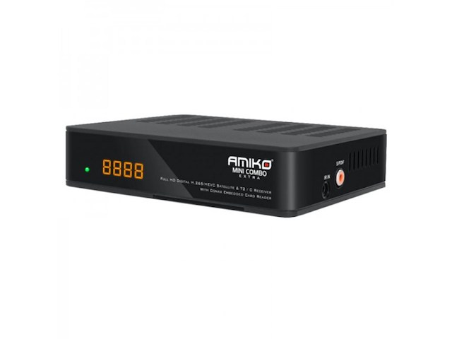 DVB Mini combo extra DVB-S2+T2/C, HEVC/H.265, Full HD,USB PVR,LAN