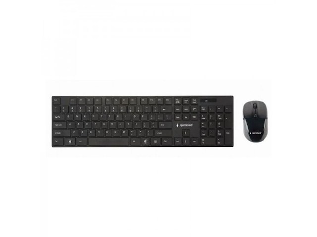 KBS-WCH-01 Gembird 2.4 GHz Slim Bezicni  mis + tastatura chocolat US layout black FO