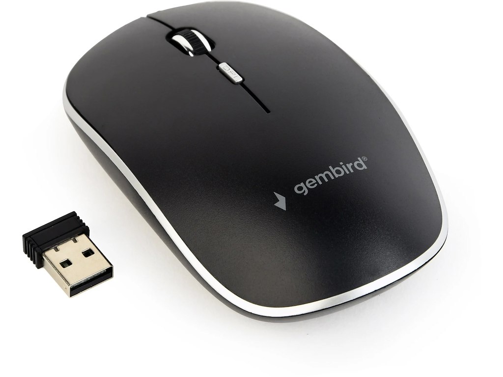 Gembird Bezicni miš 2,4GHz opticki USB 800-1600Dpi 115mm, visina-30mm MUSW-4B-01