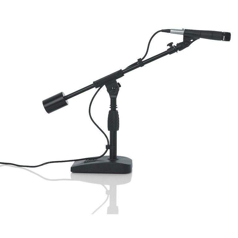 Gator Frameworks Telescoping Boom Mic Stand Desktop & Bass Drum GFW-MIC-0822