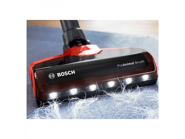 Usisivač BOSCH BCS711PET/sa posudom/štapni/fleksibilna cev/ProAnimal/crvena