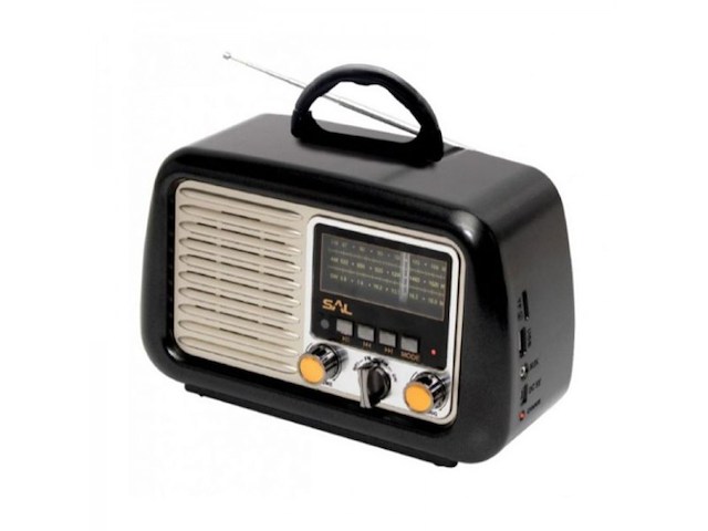 Prenosni retro radio prijemnik RRT2B 3W, FM, USB, microSD, Bluetooth, baterija 1200mAh