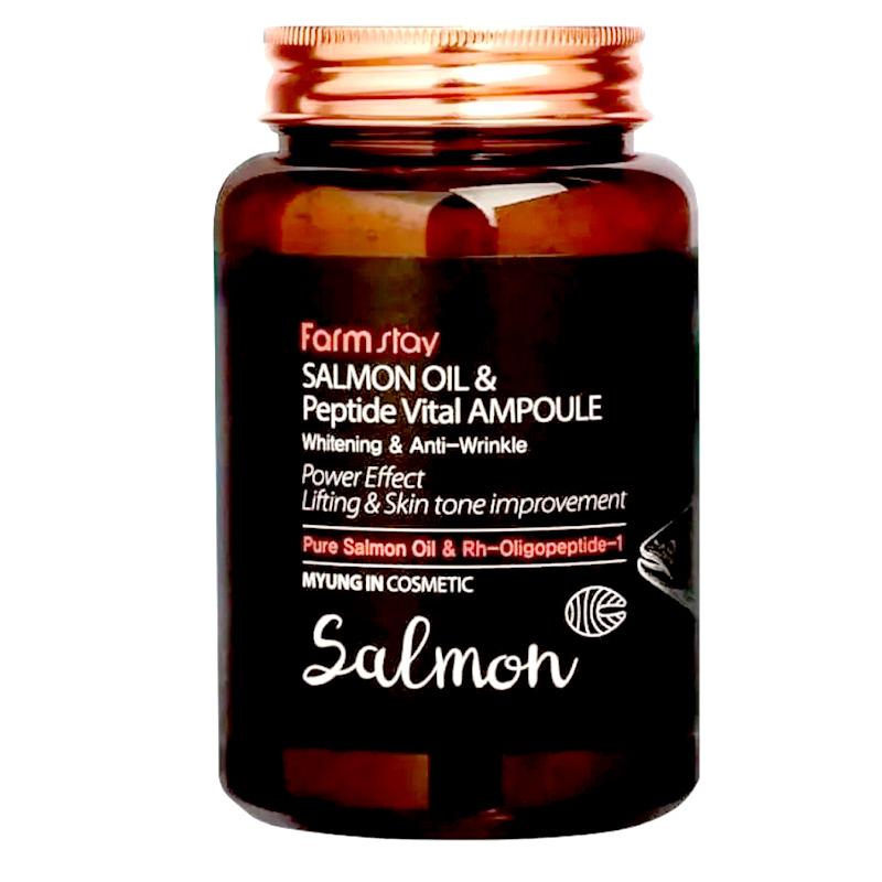 Farmstay ampoulski serum za lice s lososovim uljem