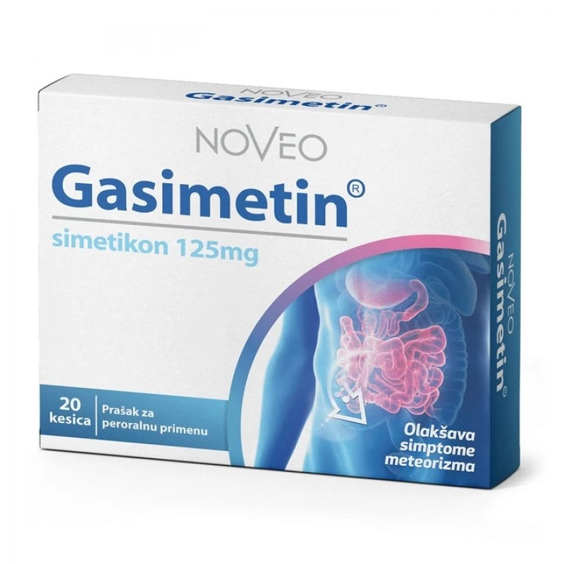 GASIMETIN 125MG SIMETIKON PRAŠAK 20 KESICA