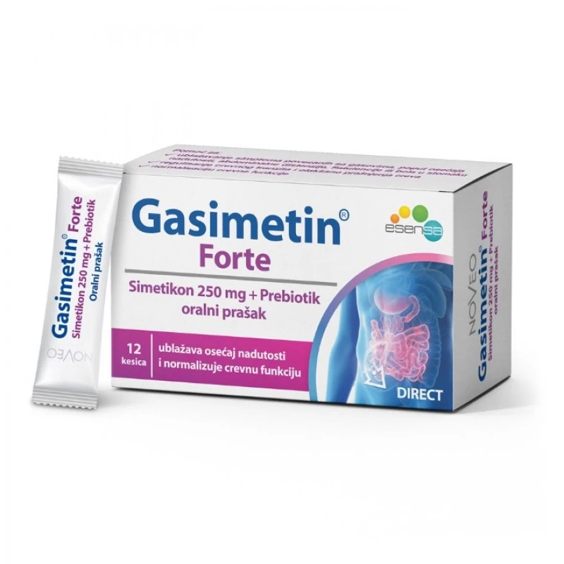 GASIMETIN FORTE SIMETIKON + PREBIOTIK, ORALNI PRAŠAK 12 KESICA