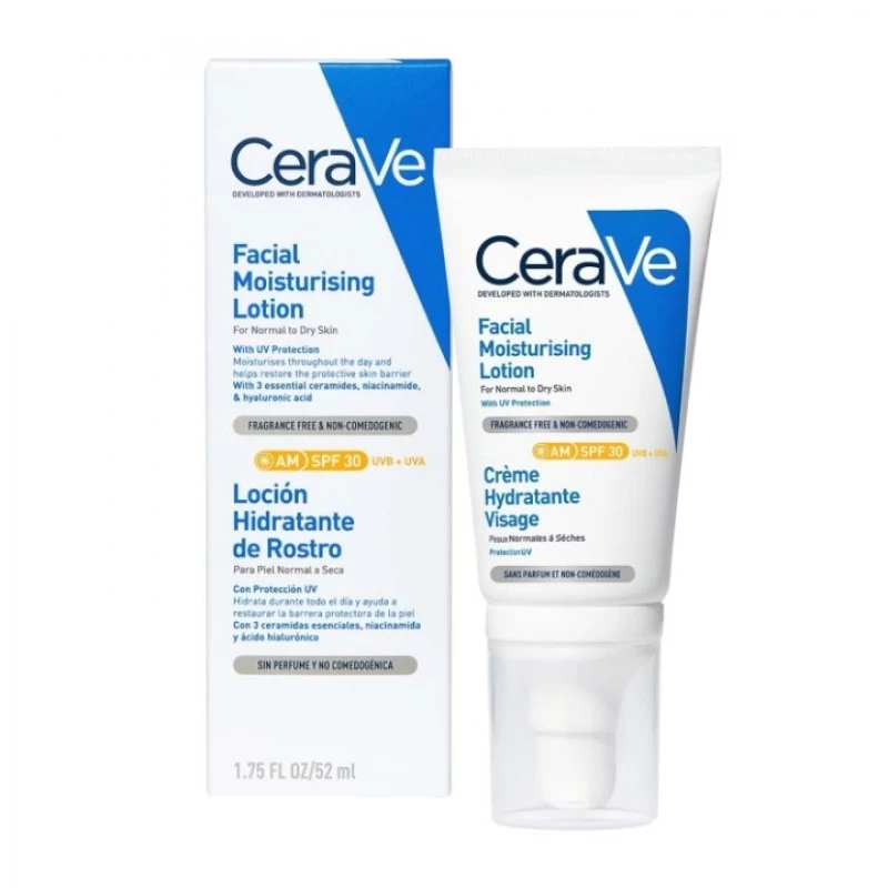 CERAVE HIDRATANTNA NEGA ZA LICE SPF30 UVA+UVB, 52ML